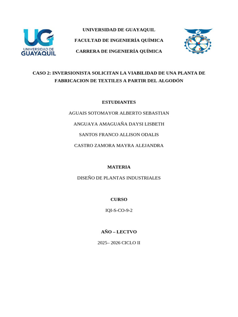 CASO 2 | PDF | Agricultura | Algodón