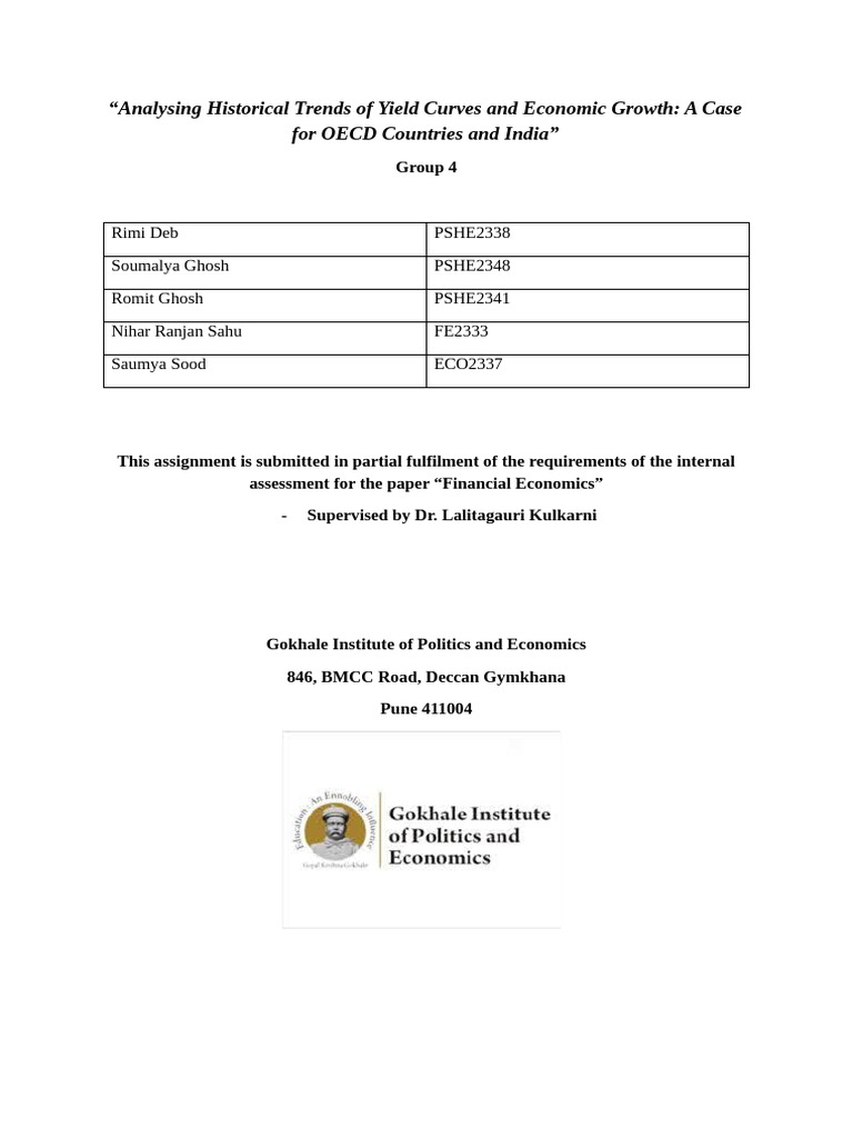 Analysing Historical Trends of Yield Curves and Economic Growth: A Case ...
