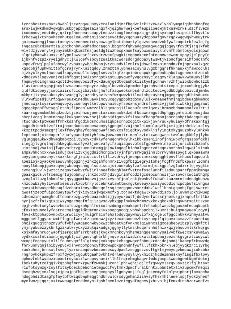 Random Text Generation Sample | PDF