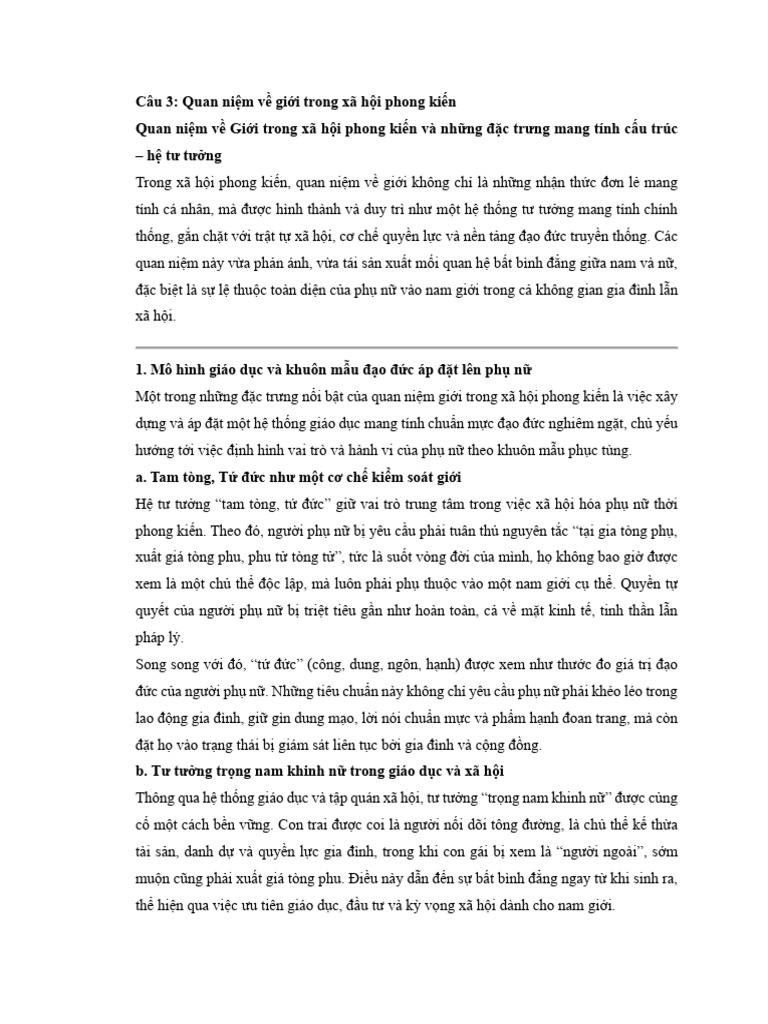 Câu 3 GIỚI | PDF