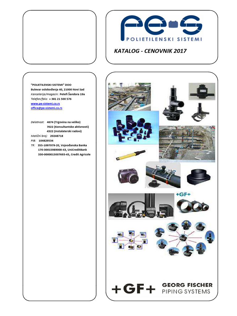 Pes Polietilenski Fitinzi Gf Katalog-cenovnik 2017 2017-03-15 | PDF