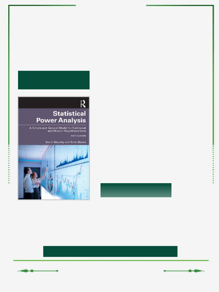 Statistical Power Analysis: A Simple and General Model for Traditional ...