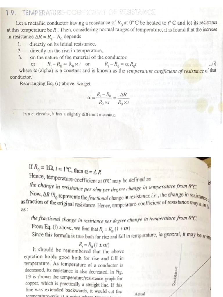 EEE101 Resistance Circuit Devices and Power NOTE (1) | PDF