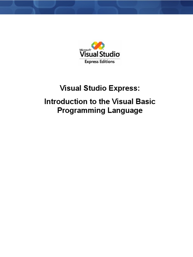 Introduction To Visual Basic | PDF