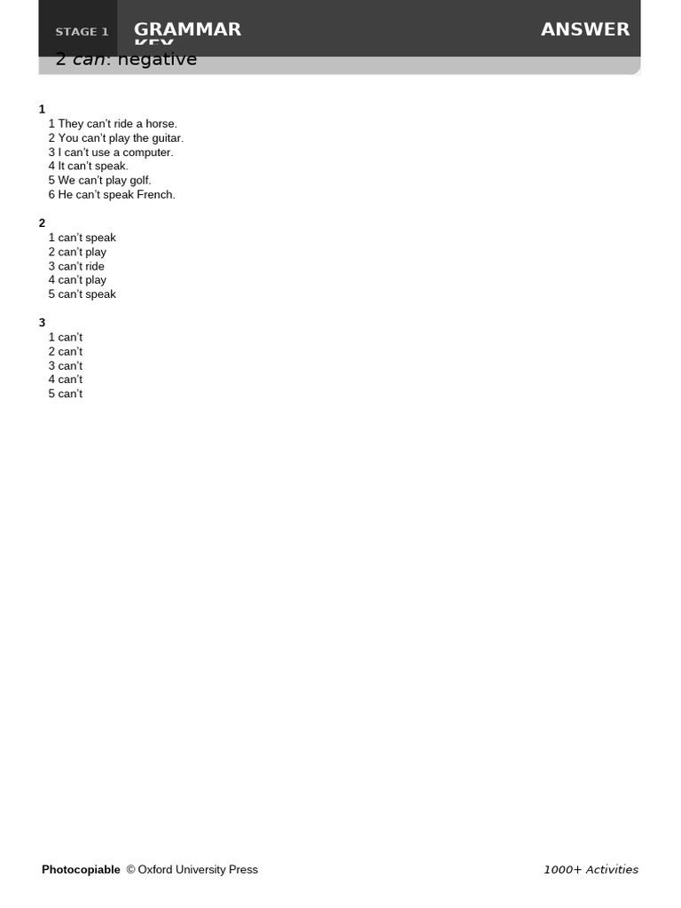 Stage 1 2 Can Negative Key | PDF