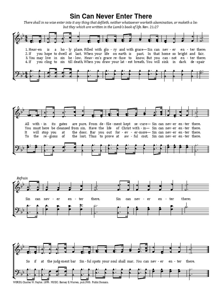 Sin Can Never Enter There+ | PDF | Religious Belief And Doctrine ...