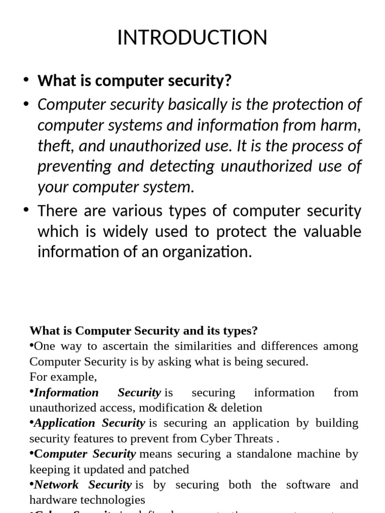 Introduction to Cyber Security | PDF | Security | Computer Security