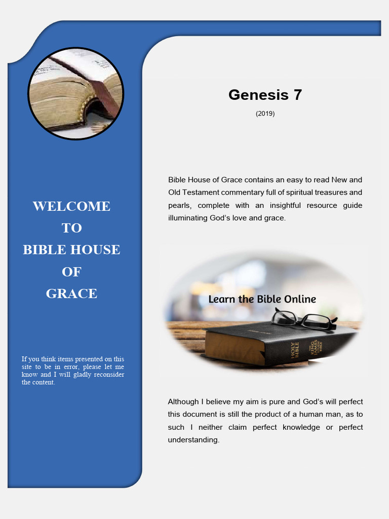 Genesis 7 | PDF | Genesis Flood Narrative | Noah