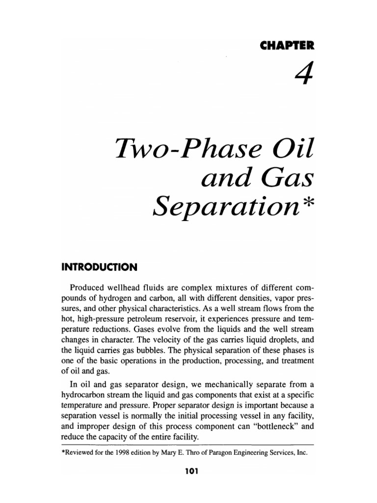 Field Processing of Oil & Gas- 2.Two Phase Oil and Gas Separation | PDF