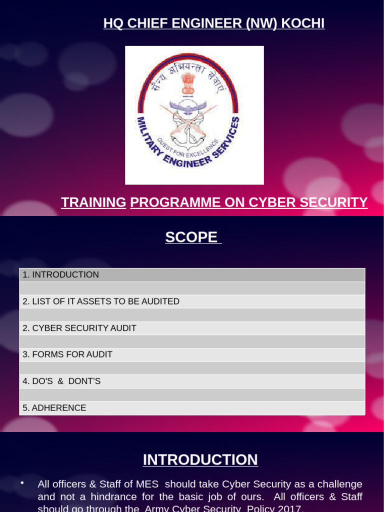 Training Program Cyber Security | PDF | Personal Computers | Security