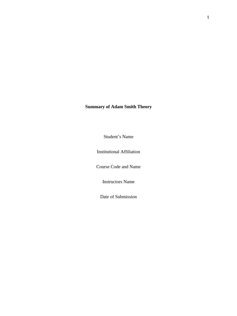 Adam Smith's Laissez-Faire Economics Explained | PDF | Free Market | Demand