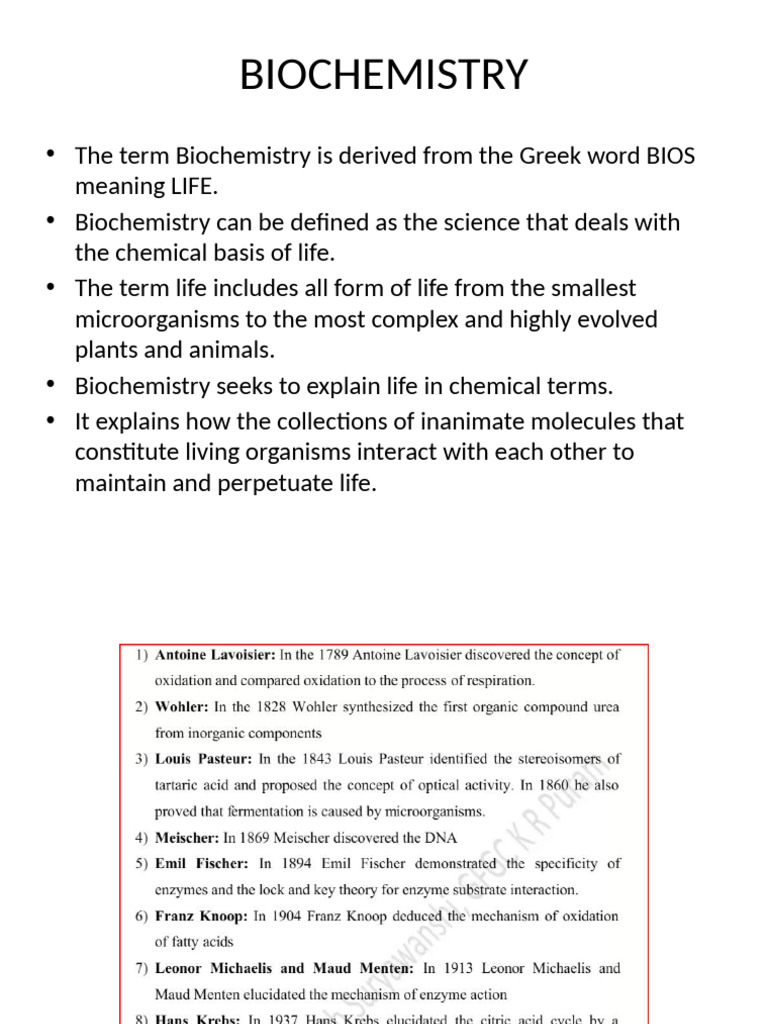 Understanding Biochemistry Basics | PDF | Biochemistry | Chemistry