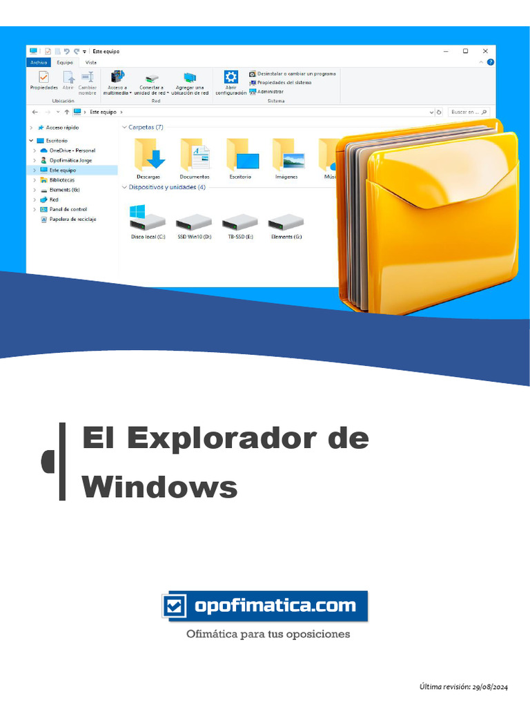 Opofimatica-explorador-archivos | PDF | Archivo de computadora | Botón (Computación)