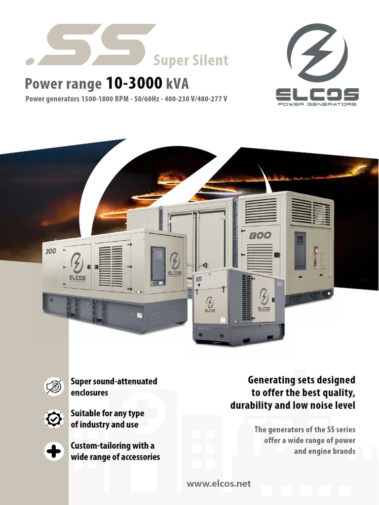 Super Silent Generators 10-3000 kVA | PDF | Electric Generator | Mains ...