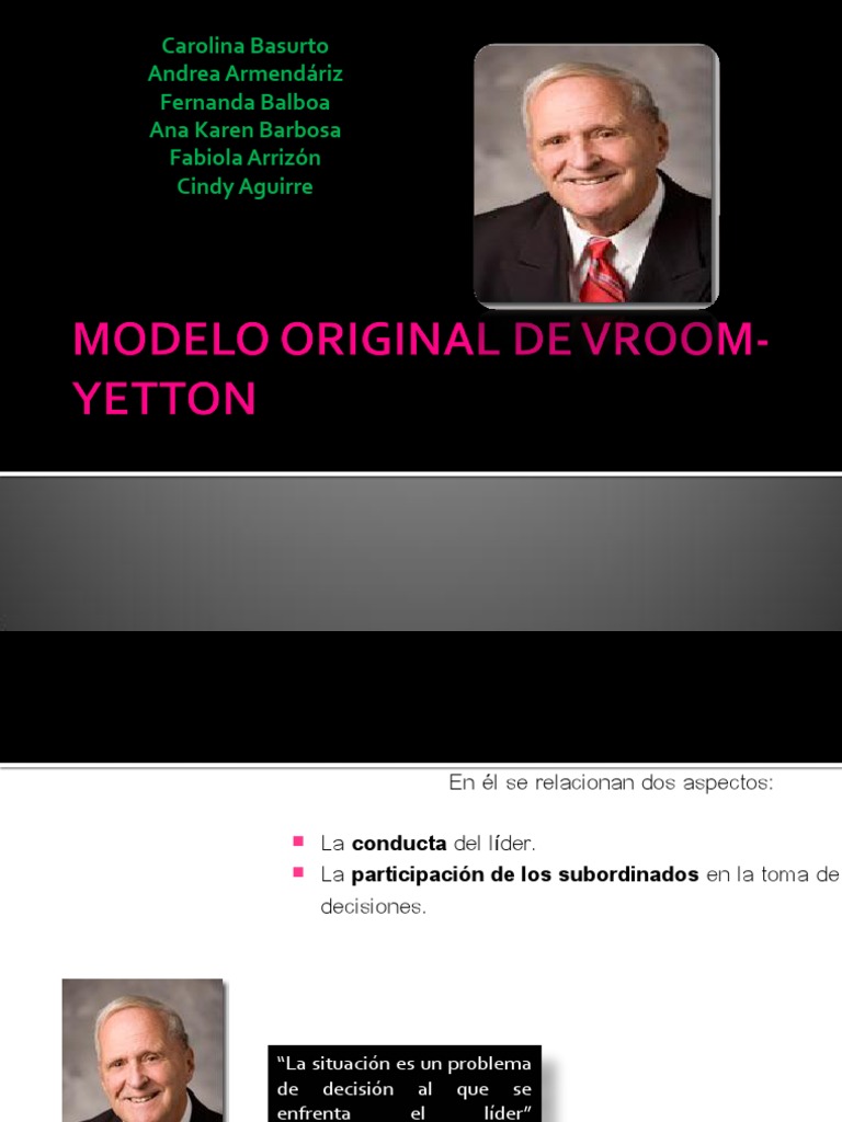 Modelo Original de Vroom-Yetton | PDF | Conflicto (proceso) | Toma de ...