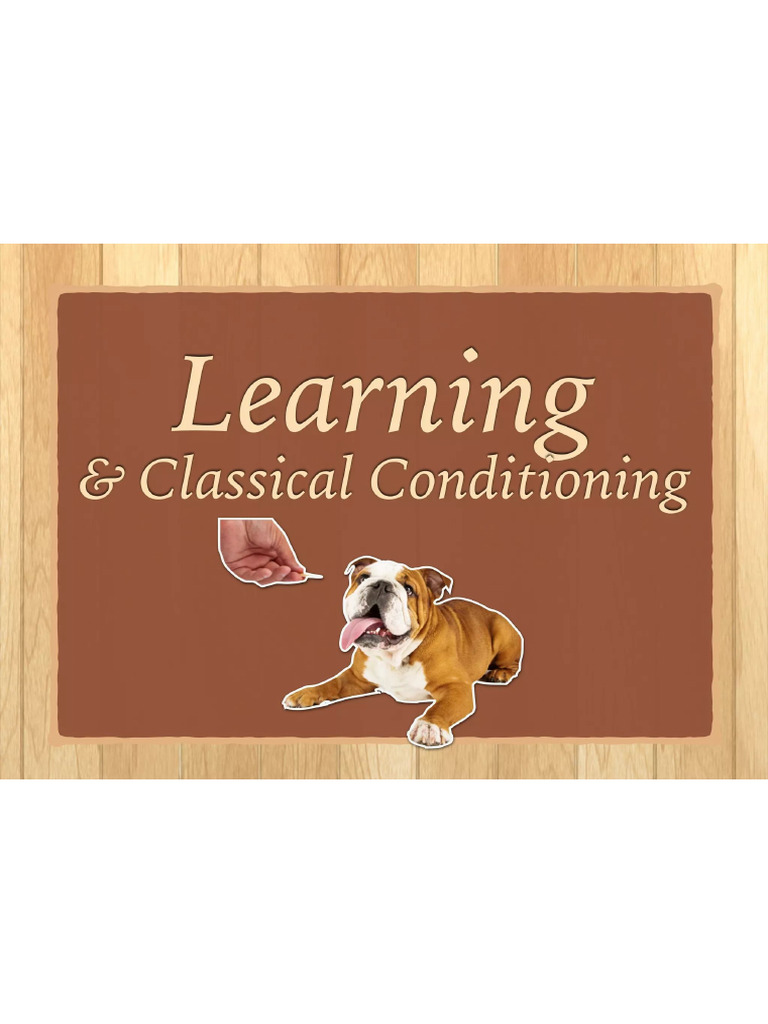Classical Conditioning | PDF