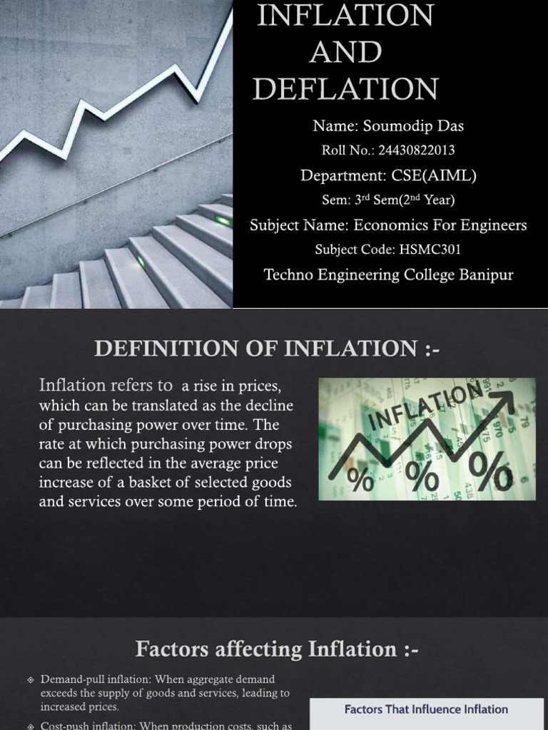 Economics Inflation and Deflation | PDF | Inflation | Deflation
