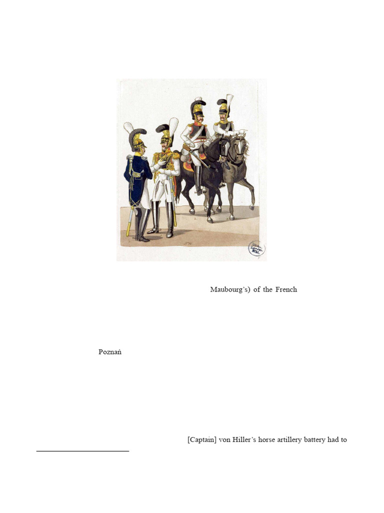Report on the Royal Saxon Heavy Cavalry Brigade Under Generalleutnant ...