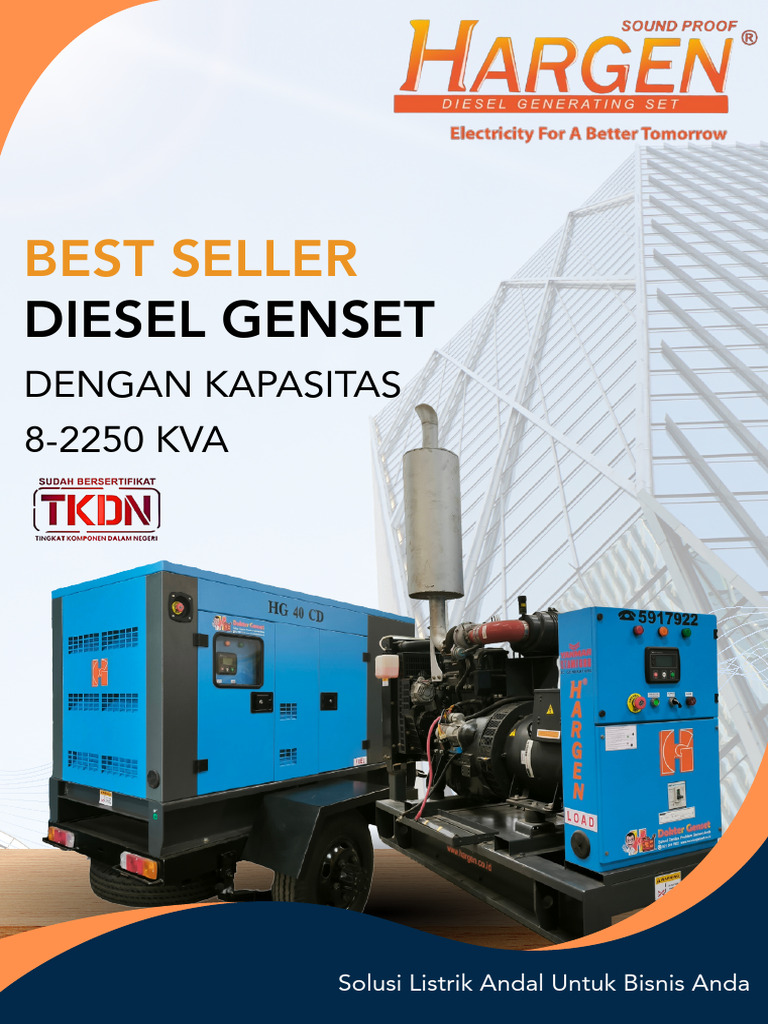 Genset Diesel HARGEN: Solusi Listrik Andal | PDF