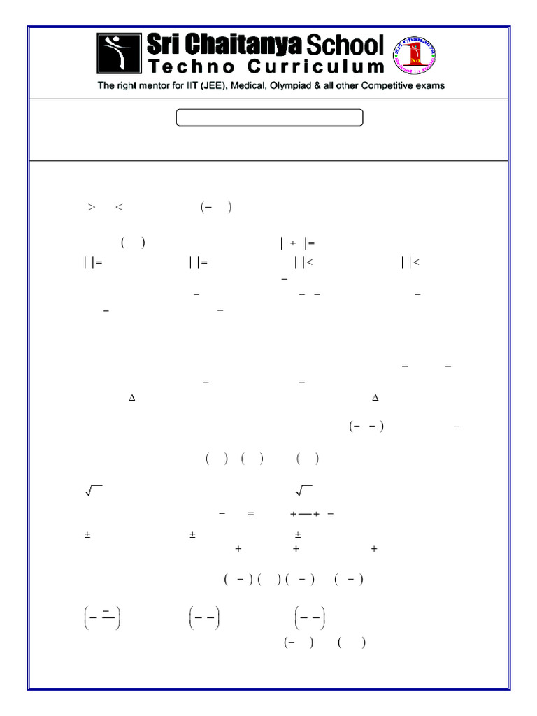 Analytical Geometry Worksheet for Class X | PDF | Triangle | Line ...