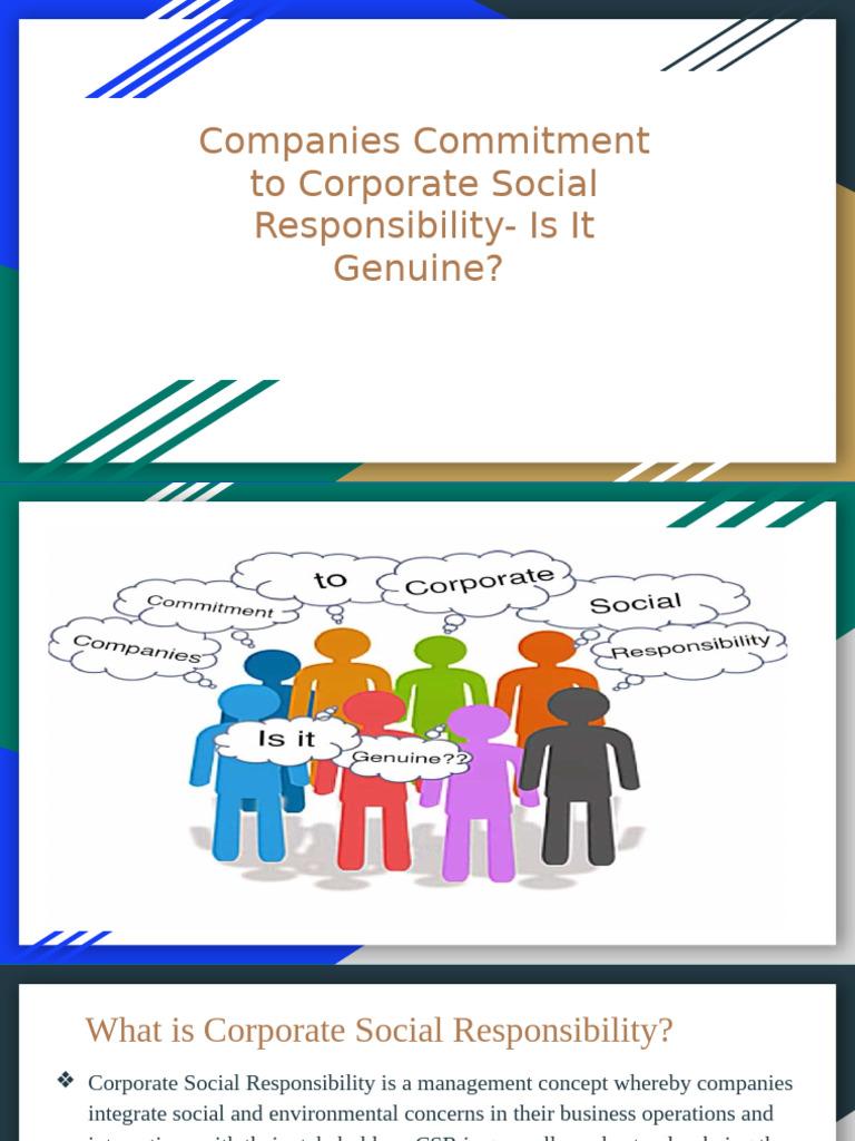 CSR ppt | PDF | Corporate Social Responsibility | Business