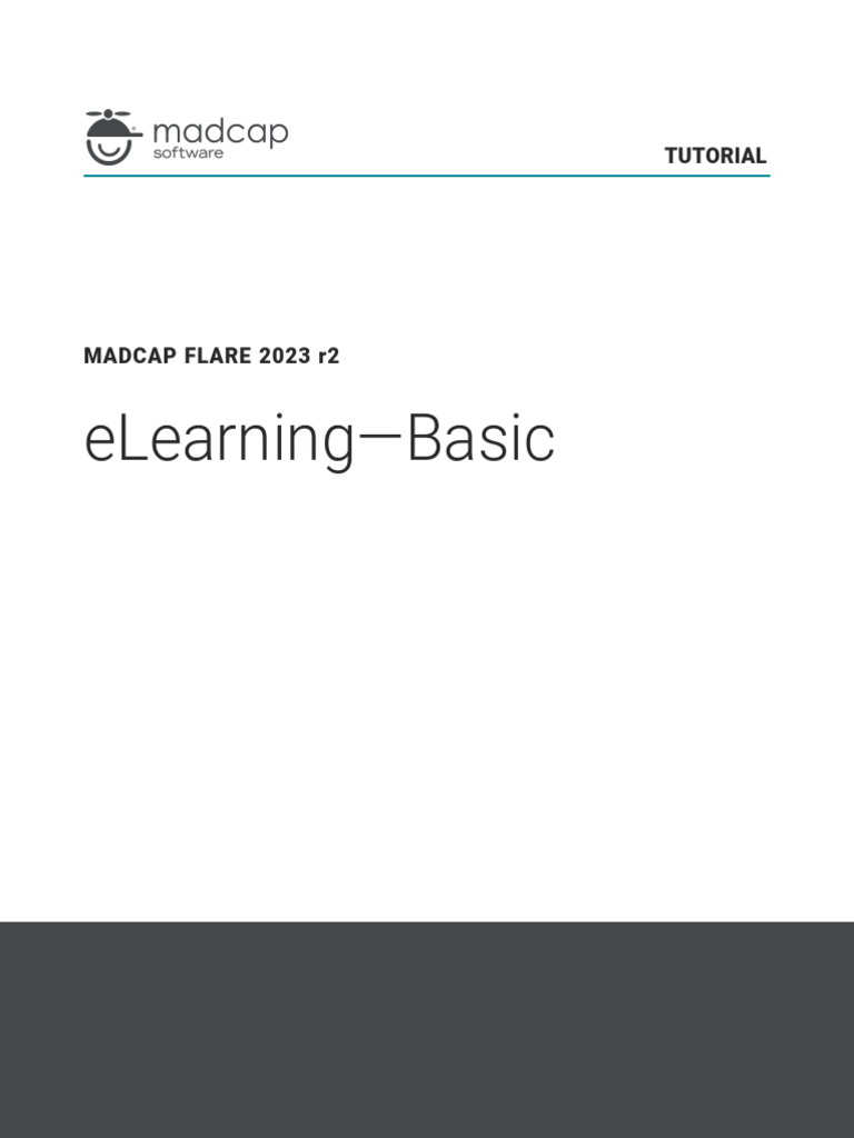 MadCap Flare 2023 eLearning Tutorial | PDF | Educational Technology ...