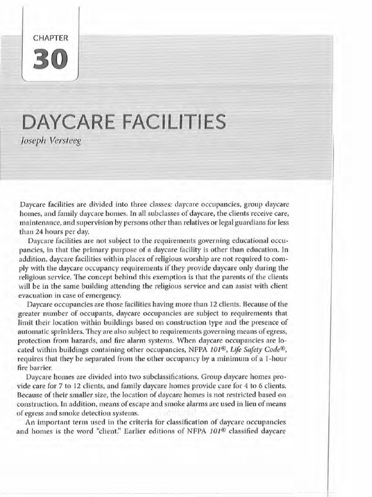 Daycare Facility Safety Regulations | PDF | Fire Sprinkler System | Safety
