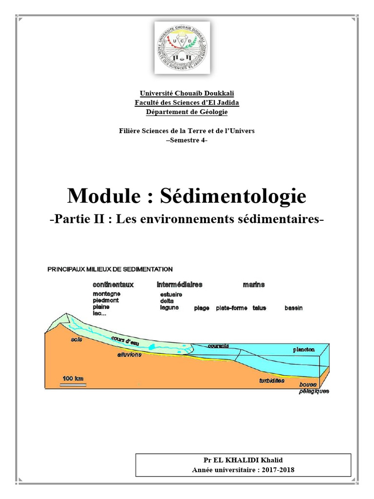 Facteurs de sédimentation en milieu océanique | PDF | Delta (hydrologie ...