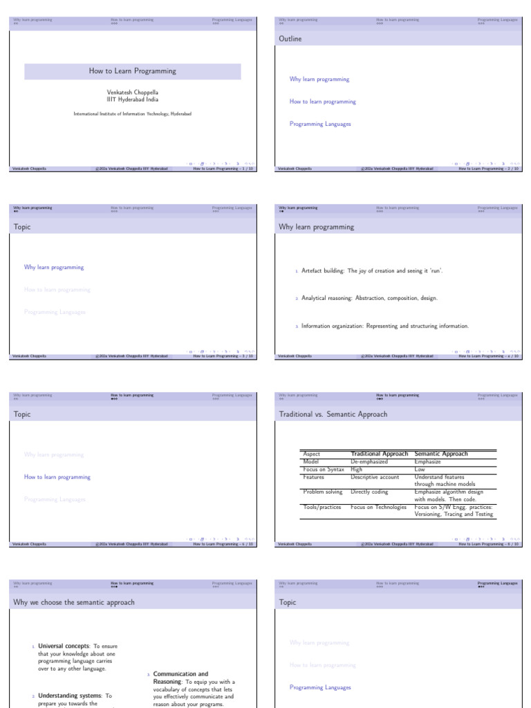 Essential Guide to Learning Programming | PDF | Computer Programming ...