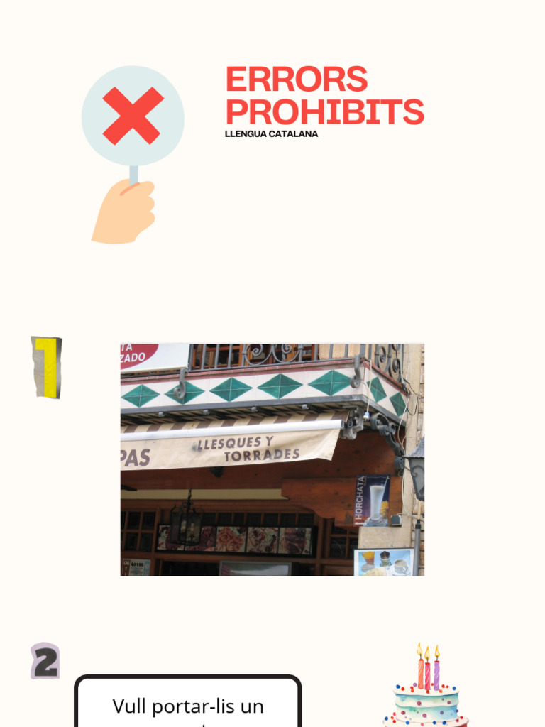 Exemples Errors Prohibits | PDF