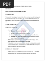 Civic Education Lecture Notes | PDF | Civics | Civic Engagement