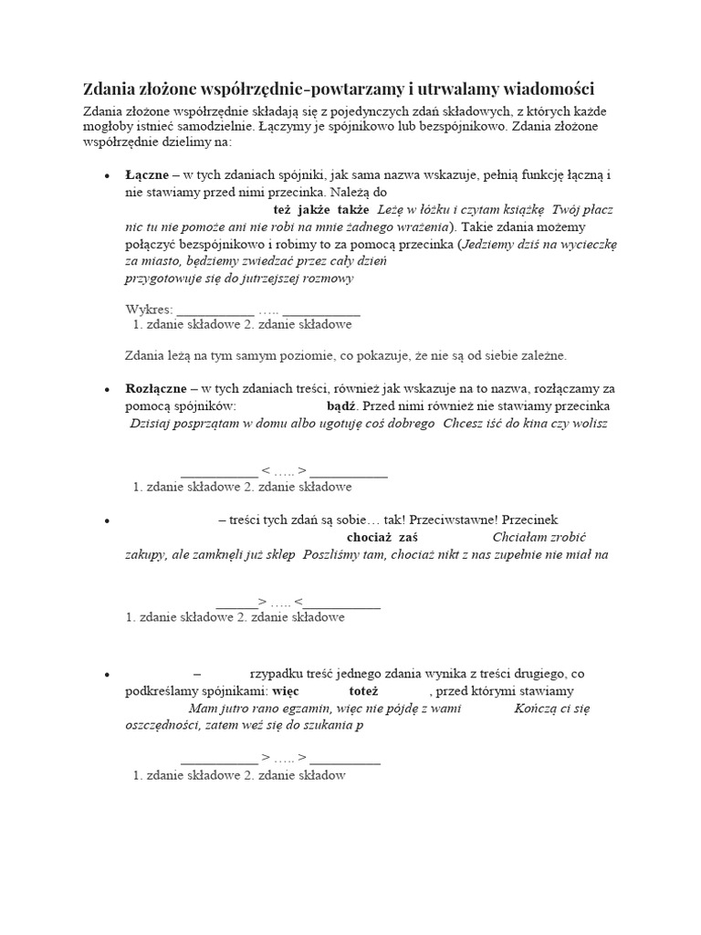 Jezyk Polski Klasa 7 Material 1. | PDF