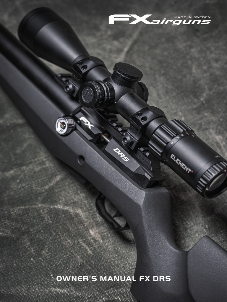 FX DRS Owner's Manual Guide | PDF | Trigger (Firearms) | Rifle
