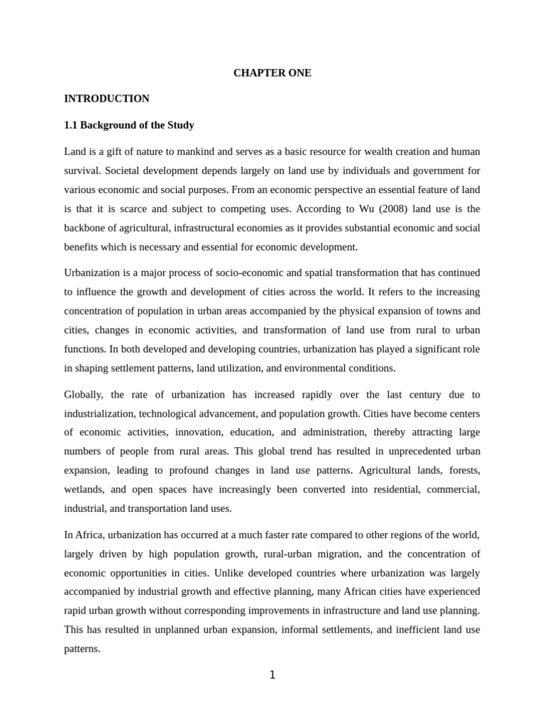 Project Geo | PDF | Land Use | Urbanization