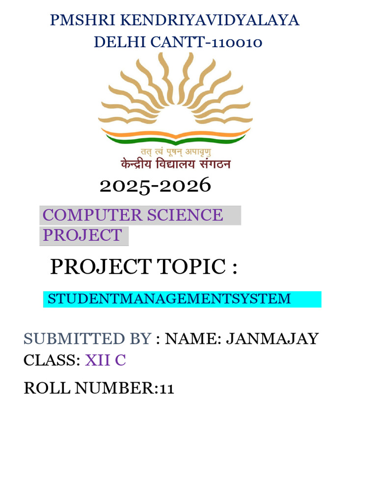 cs project1.pdf_20260123_140618_0000 | PDF | Databases | Sql