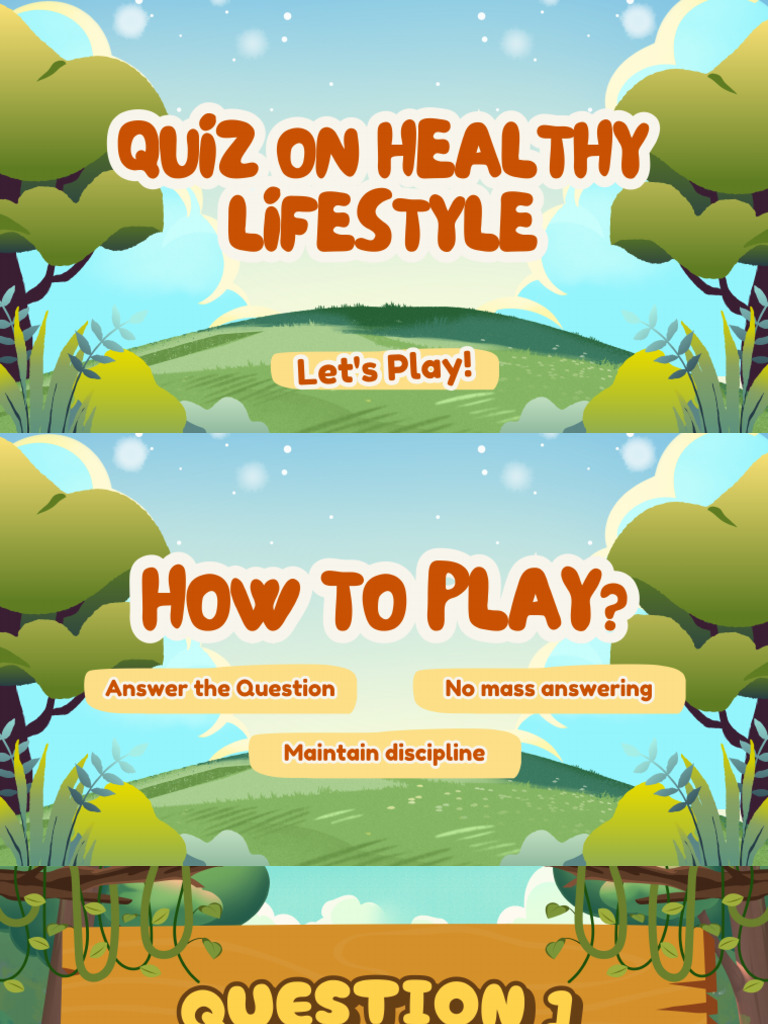 Quiz on Healthy Lifestyle | PDF