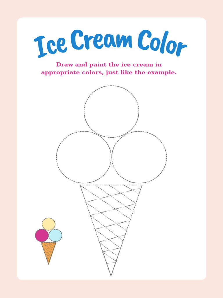 Ice Cream Coloring and Drawing Worksheet_20260123_200201_0000 | PDF