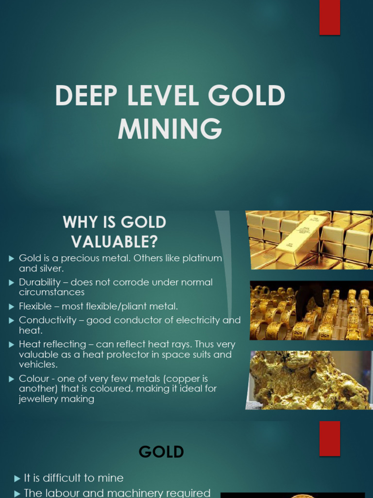 1. Deep level gold mining | PDF | Gold | Mining