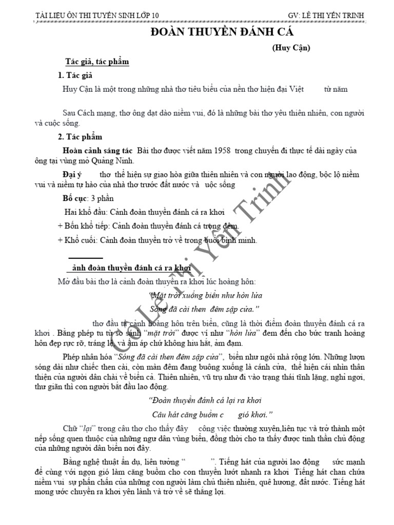 Doan Thuyen Danh CA | PDF