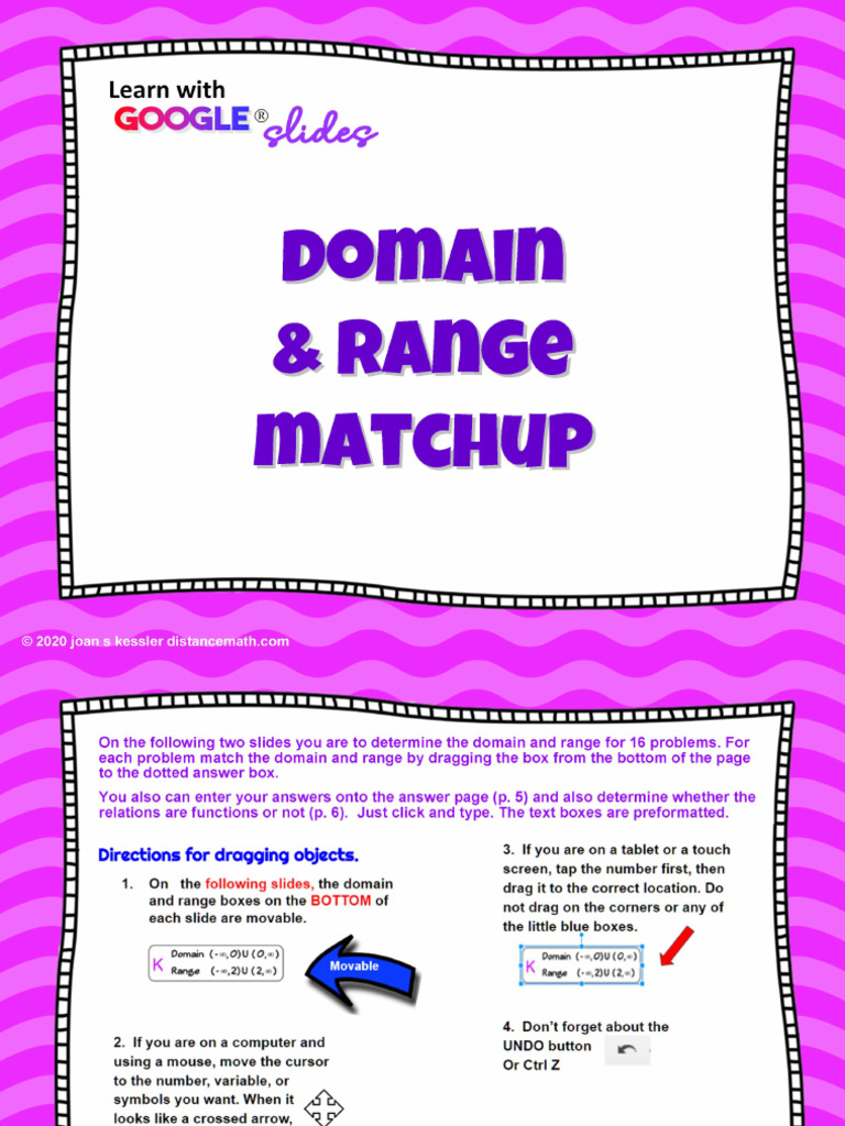 Domain and Range Matching | PDF