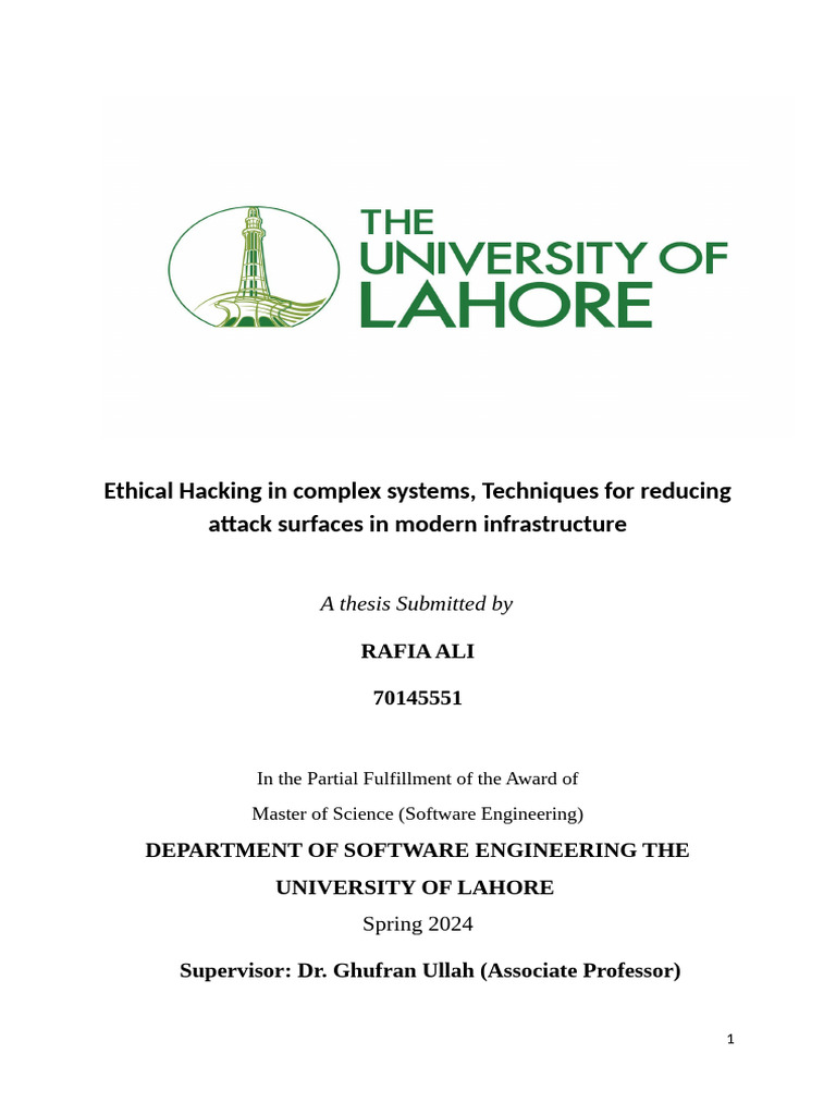 Ethical Hacking in Complex Systems (Synopsis) Full Final Last.....Last Final Last Last (1) | PDF ...