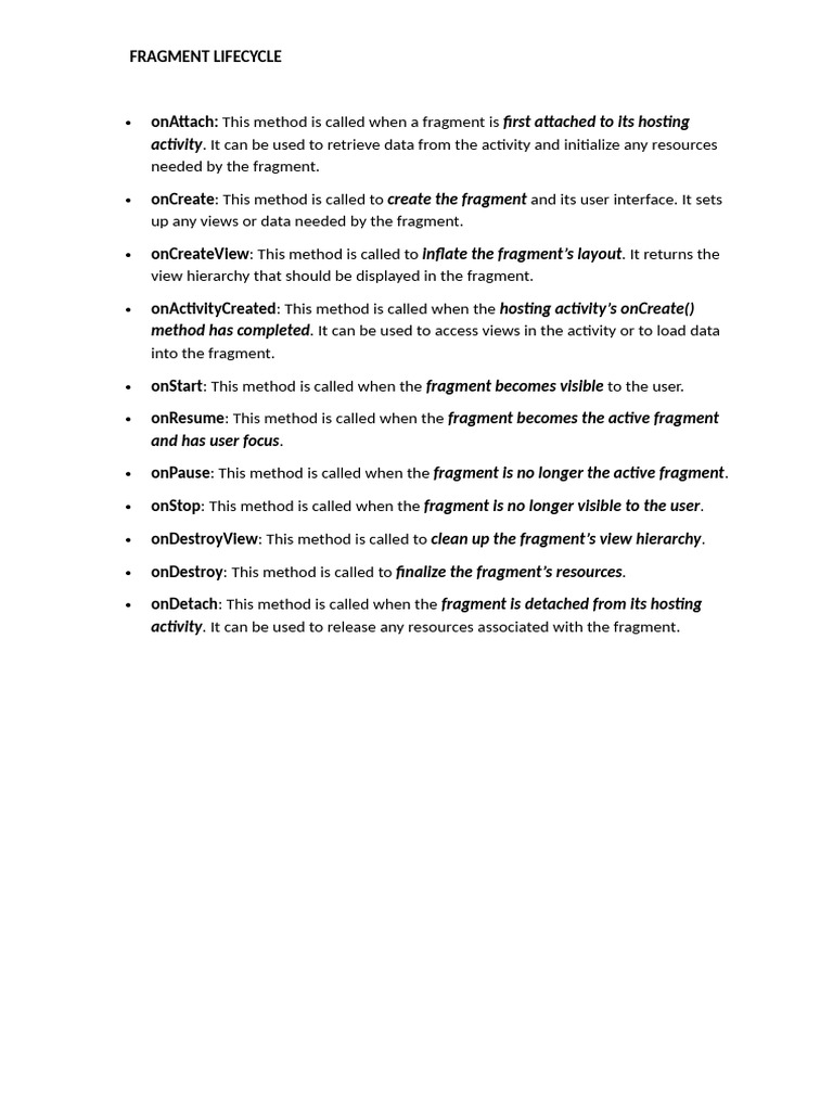 Android Fragment Lifecycle and Layouts | PDF | Pixel | Computing