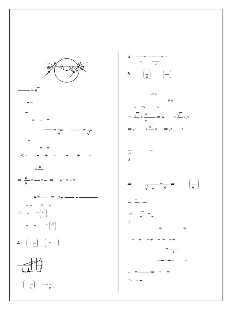 Ut - 14 (Udaan 2) Physics Solution Dt. 04-01-2026 | PDF | Glass ...