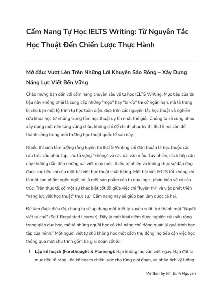 Hướng Dẫn Tự Học IELTS Writing Task 2 | PDF