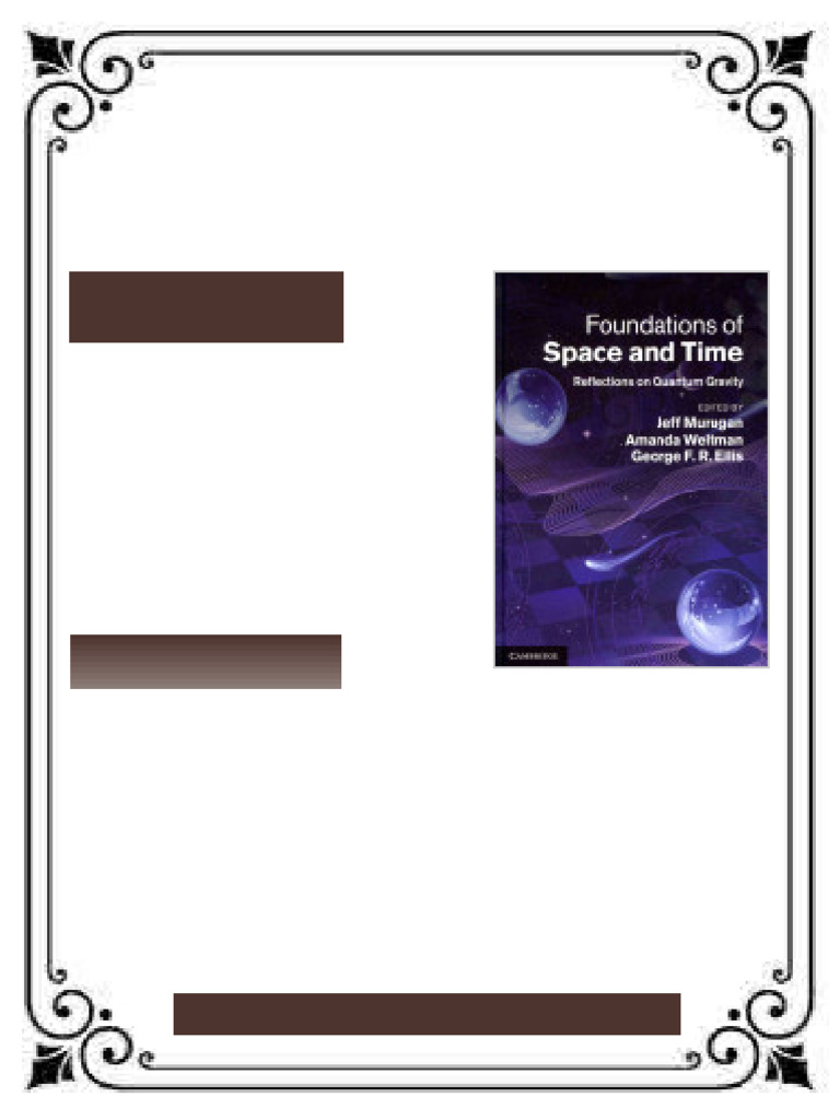 Foundations of Space and Time Reflections on Quantum Gravity 1st Edition Jeff Murugan ebook ...