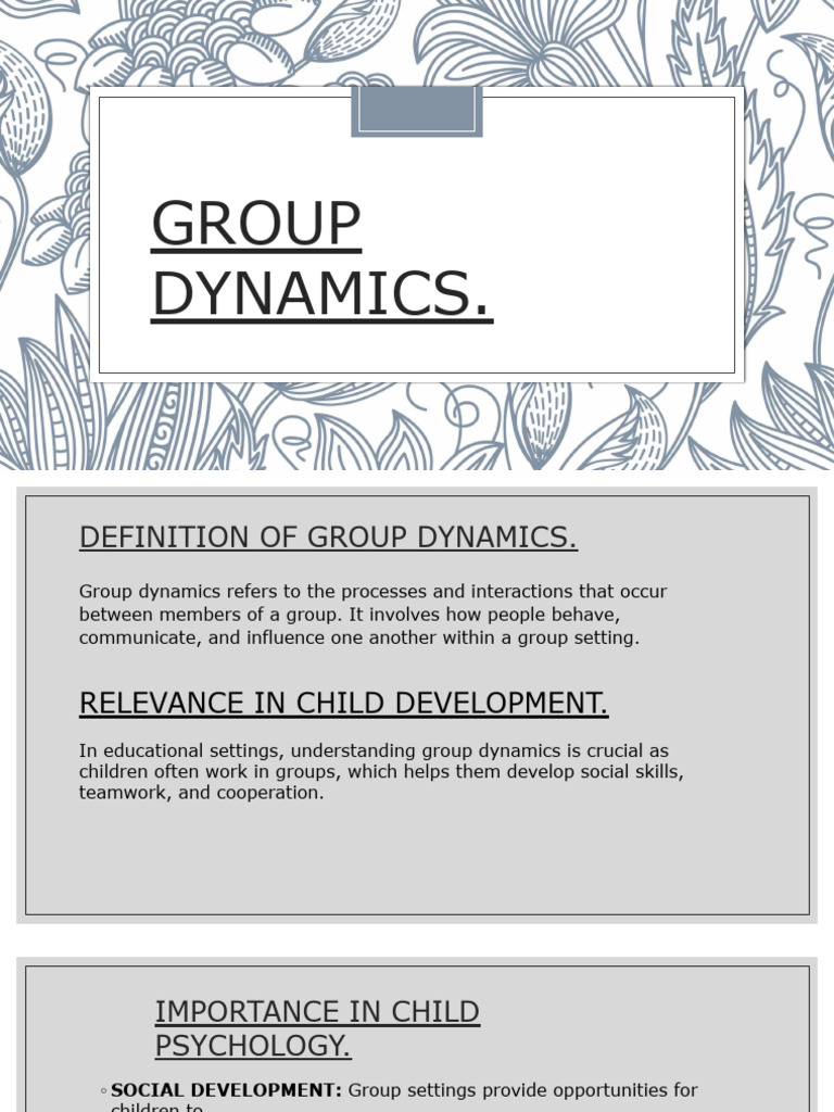 Group dynamics (1).pptx | PDF | Empathy | Liberal Arts Education