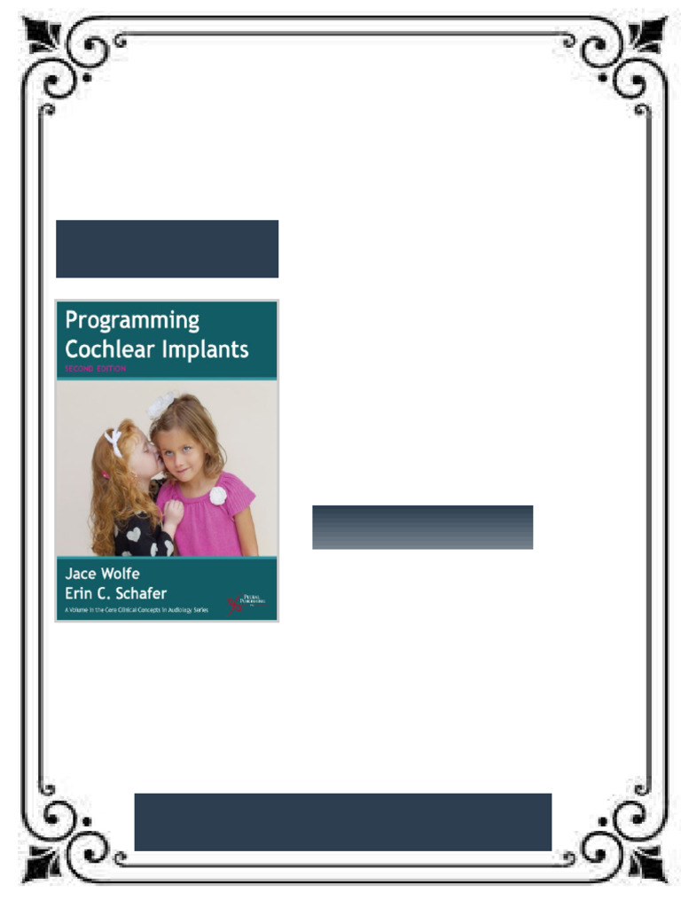 Programming cochlear implants Second Edition. Edition Schafer ebook ...