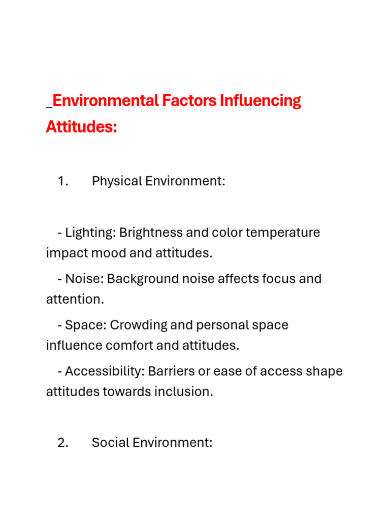 Effect on Attitude | PDF