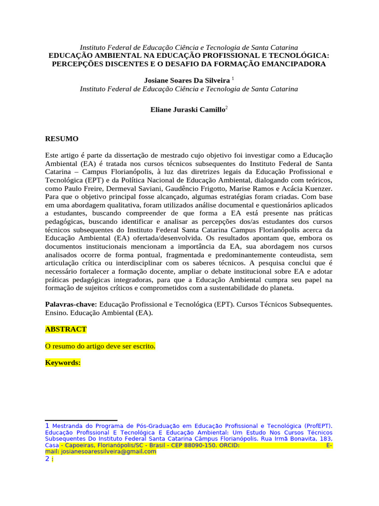 Artigo - p Eliane | PDF | Pedagogia | Desenvolvimento profissional