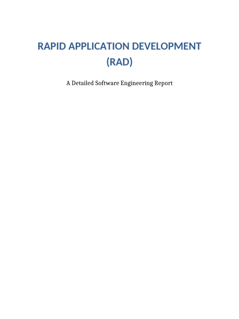 RAD Proper 5 to 6 Pages With Diagram | PDF | Software Development ...